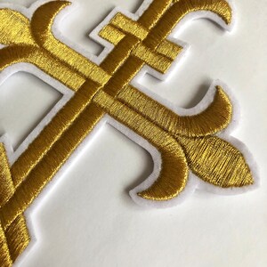 Orthodox Church Christian Cross Patch, Saint Andrew's Cross, Appliqué ...