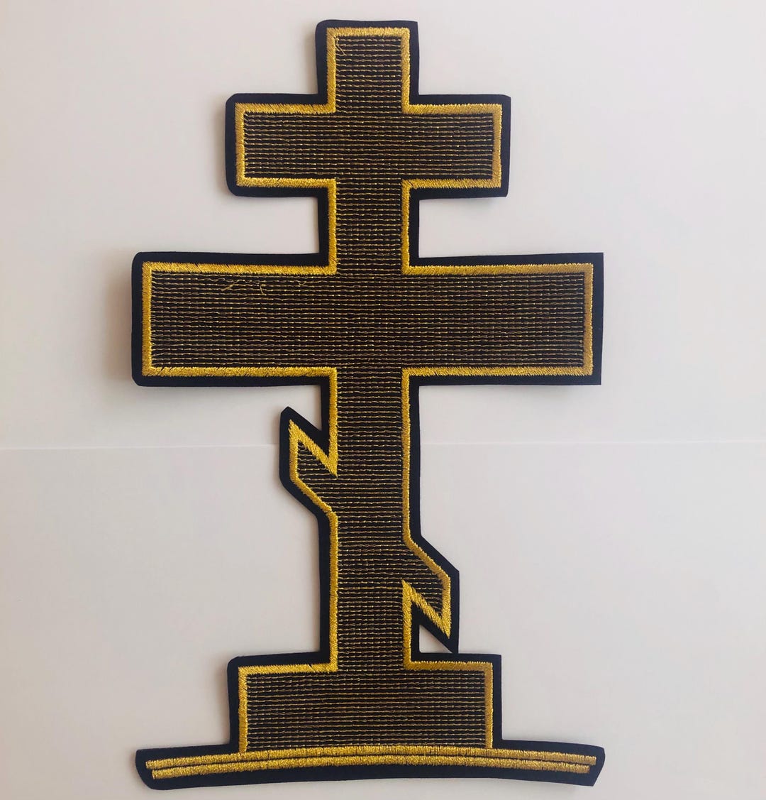 Golgotha Cross Embroidered Patch for Icon Stand Cover, Christian ...