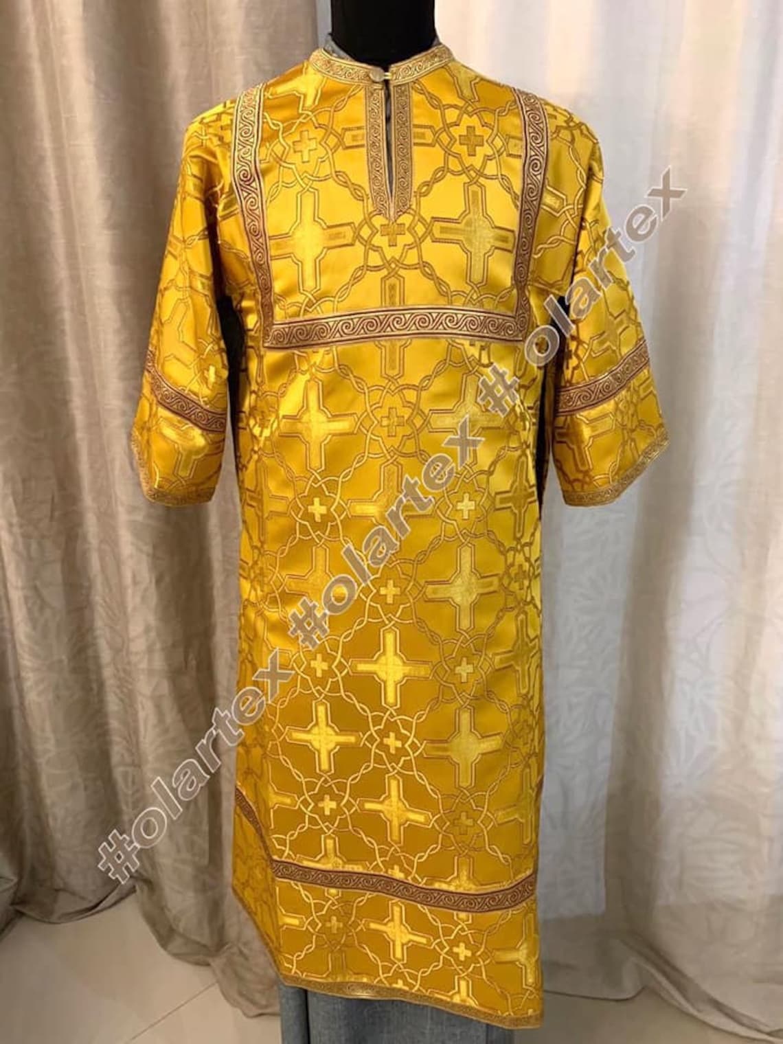 Yellow Altar Boy Robe Vestment Non Metallic Brocade - Etsy