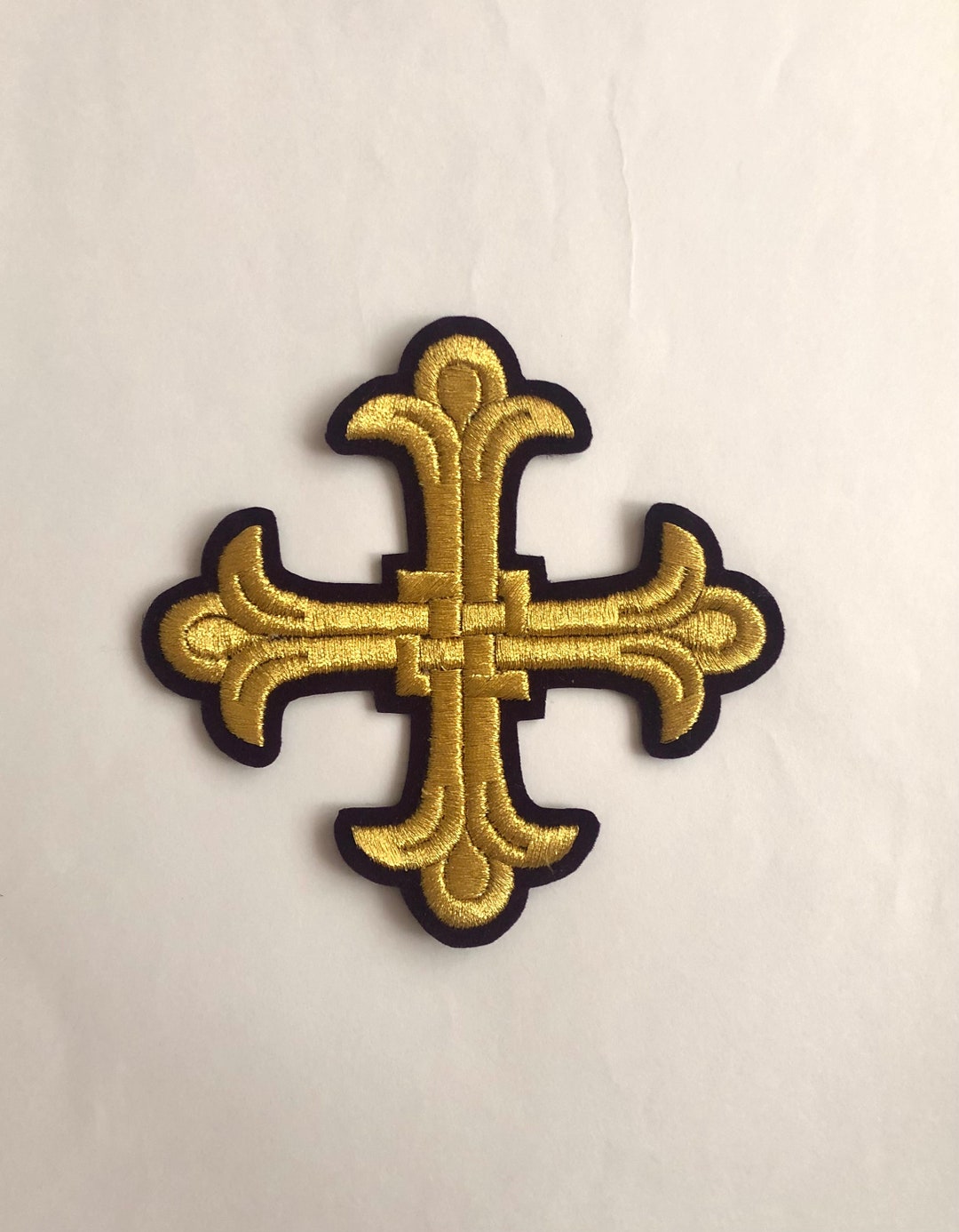 Christian Cross Patch in Eastern Church Design, Liturgical Vestments ...