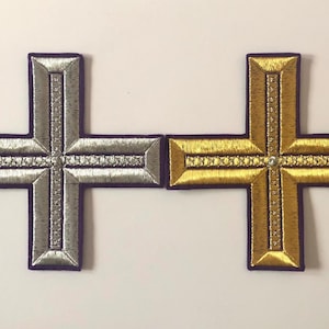 Straight Cross Patch in Any Sizes for Altar Analog Cloths, Vestments ...
