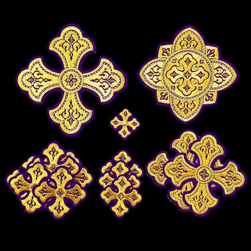 Liturgical Cross Applique. Machine Embroidery. Vestment - Etsy