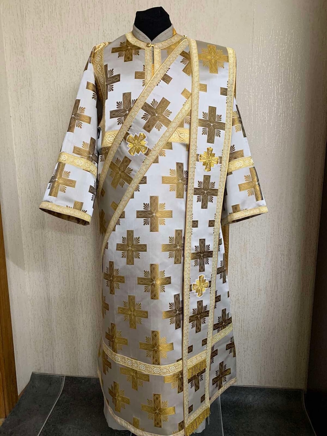 Orthodox Deacon Vestments With Single or Double Orarion & Cuffs, Non ...