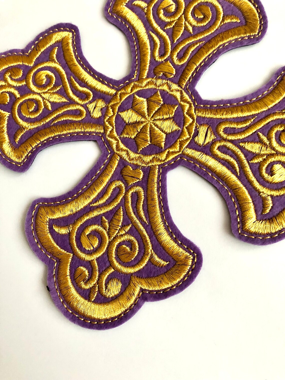 Byzantine Embroidered Cross Patch 6 Cm 7.5 Cm 11.5 Cm 15 - Etsy