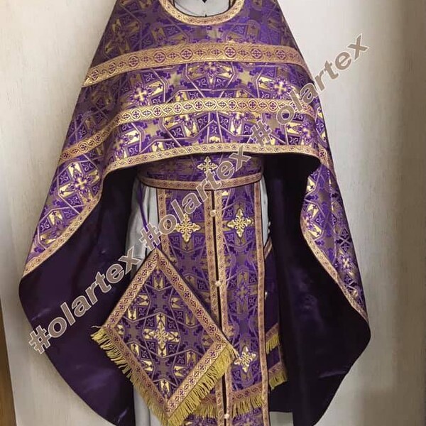 Russian Orthodox Priest Black Vestments - Etsy