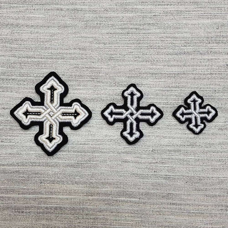 Embroidered Priest's Crosses Set of 14 Metallic Crosses | Etsy