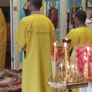 Gabardine Simple Style Altar Boy Robe, Orthodox Altar Reader Vestments ...