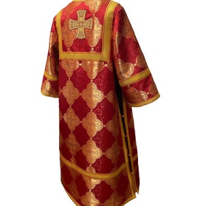 Altar Boy Dalmatic Robe, Altar Reader Vestments Embroidered Cross Patch ...