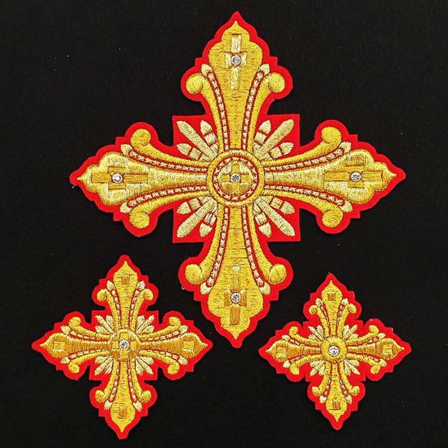 Deacon Vestment Cross Set of 10 Custom Embroidered Cross - Etsy