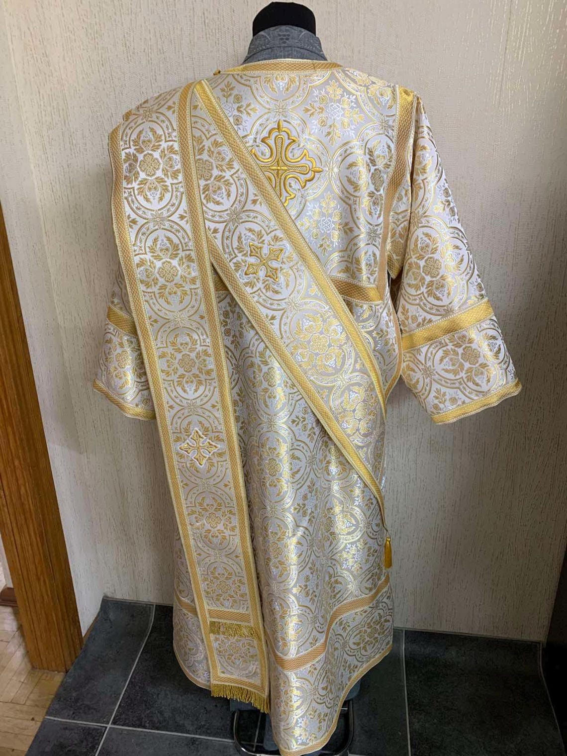 Red With Gold Deacon Vestments With Orarion in Any Style, Deacon's ...