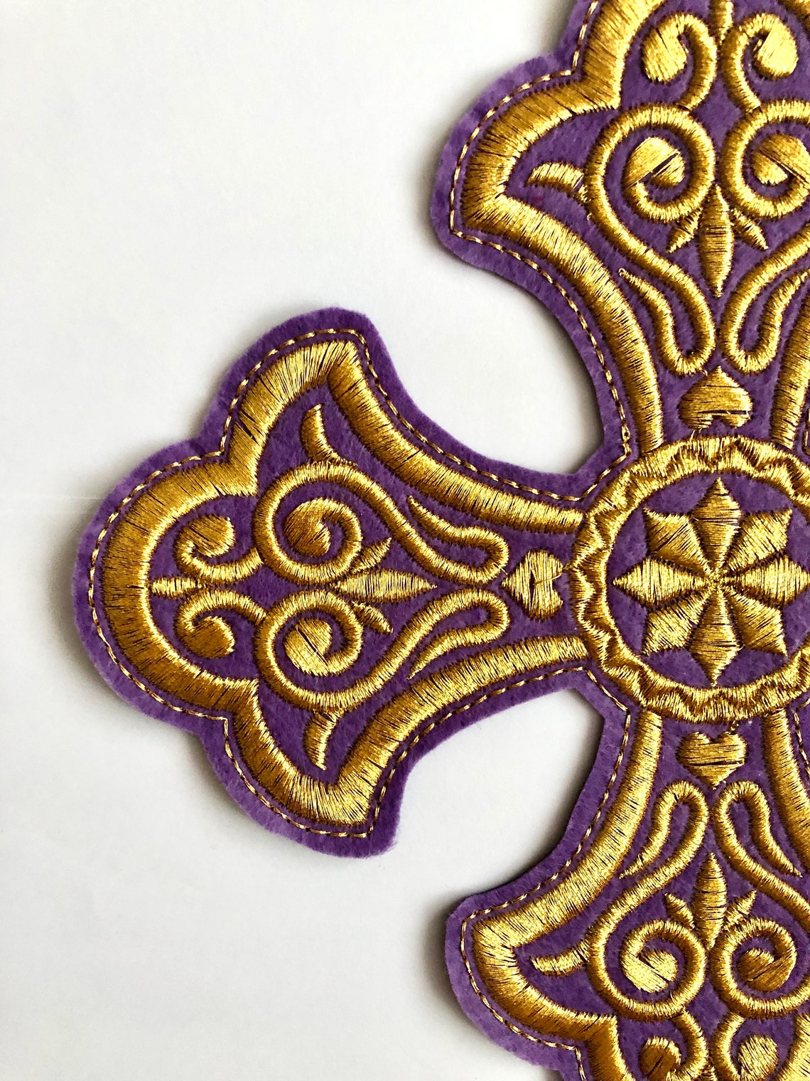 Byzantine Embroidered Cross Patch 6 Cm 7.5 Cm 11.5 Cm 15 - Etsy