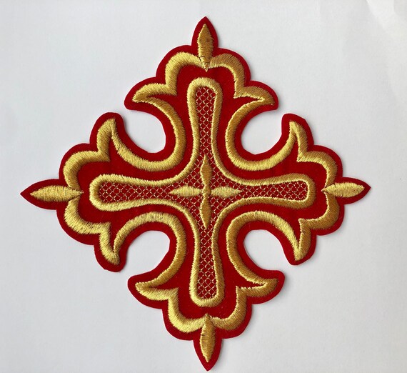 Embroidered Vestment Cross Patch 5 7.5 9.5 12 16.5 Cm - Etsy