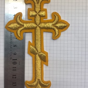 Orthodox Church Christian Cross Patch, Saint Andrew's Cross, Appliqué ...