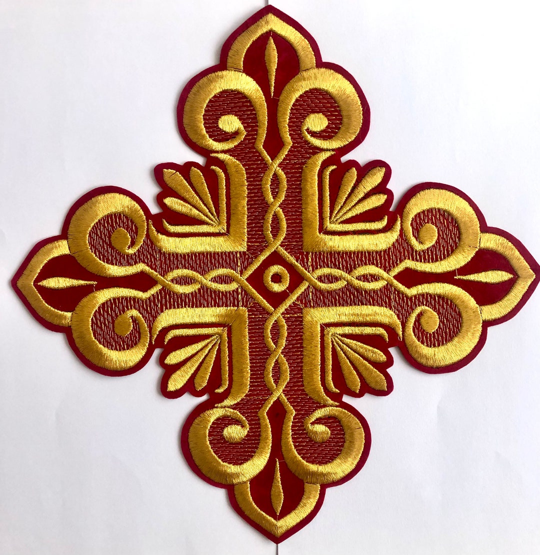 Liturgical Cross Patch Any Dimensions, 5.5, 8, 10.5, 16 Cm, 27 Cm for ...
