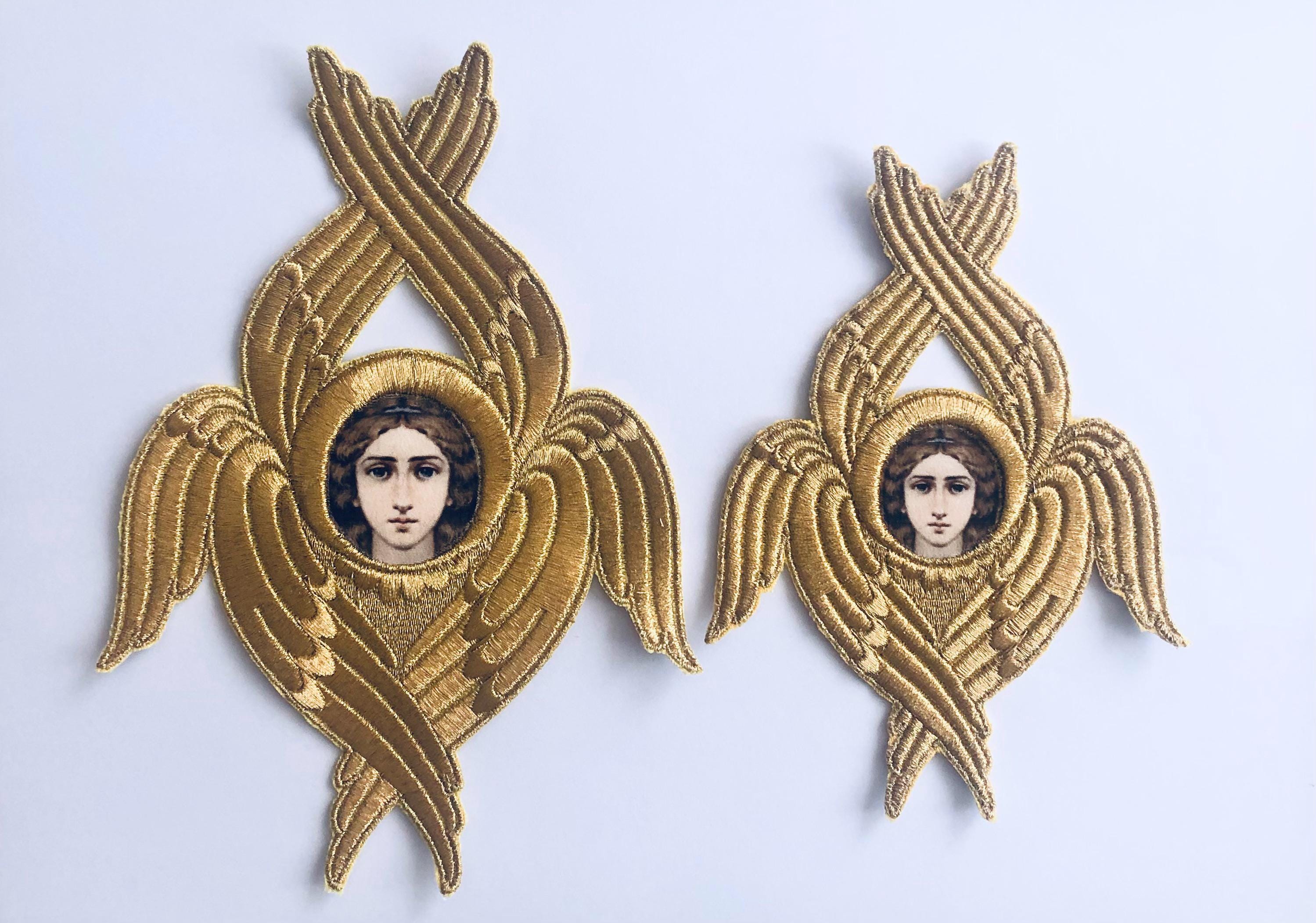 Seraphim Gold Embroidery, Vestment Applique,altar Church Vestment ...