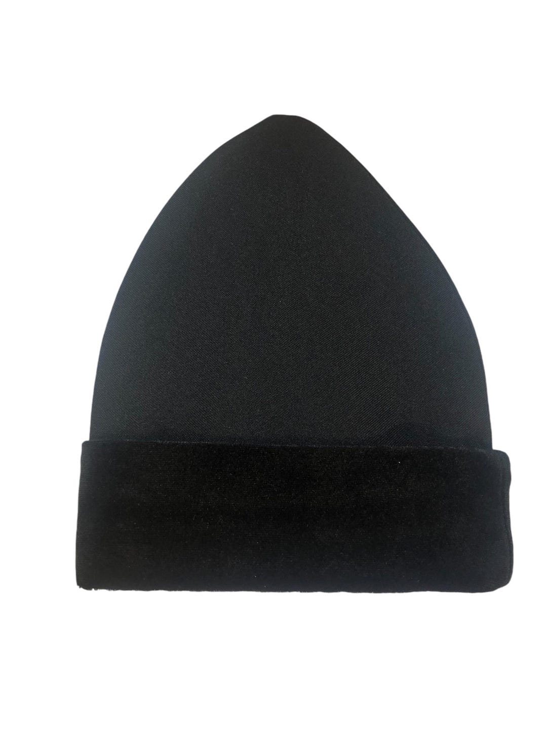 Winter Priest Skufia Hat With Velvet Lapel, Custom Pastor Black Hat ...