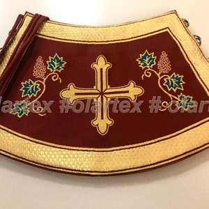 Fully Embroidery Priest Set Vestment, Customized Clergy Vestment ...