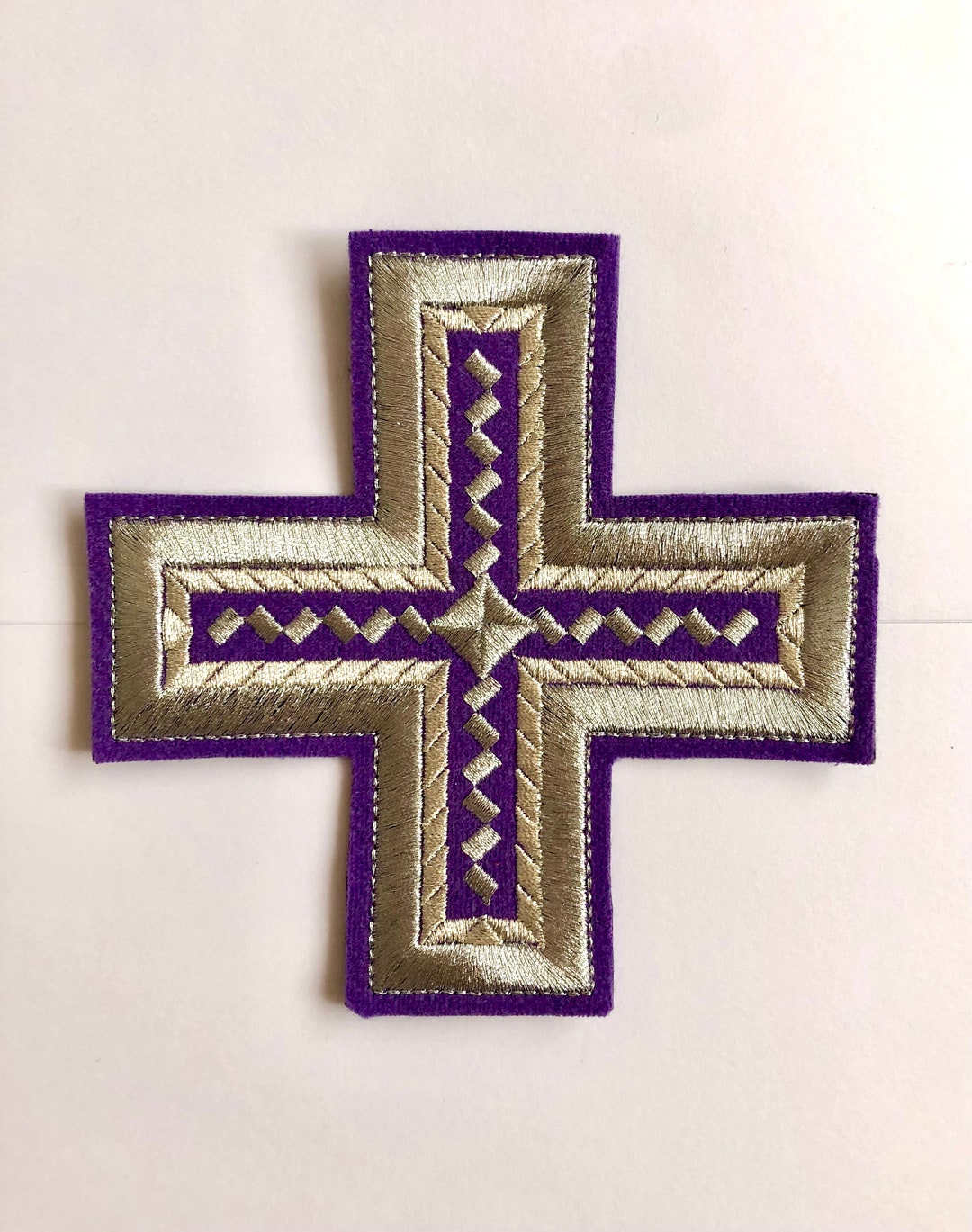 4-sides Cross Patch in Many Colours & Dimensions, Church Vestment ...