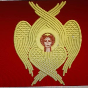 Cherubim Embroidered Patch, Bishop's Vestments Applique, Altar Cloth ...