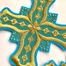 Gold Embroidered Vestment Cross Patch 5.5 8.5 13 15 Cm - Etsy