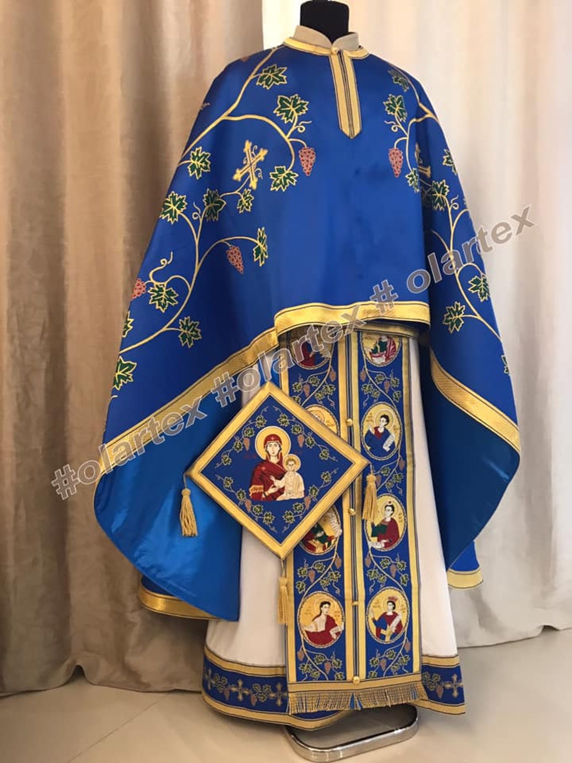 Fully Embroidery Priest Set Vestment Customized Clergy | Etsy