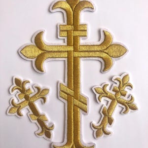 Orthodox Church Christian Cross Patch, Saint Andrew's Cross, Appliqué ...