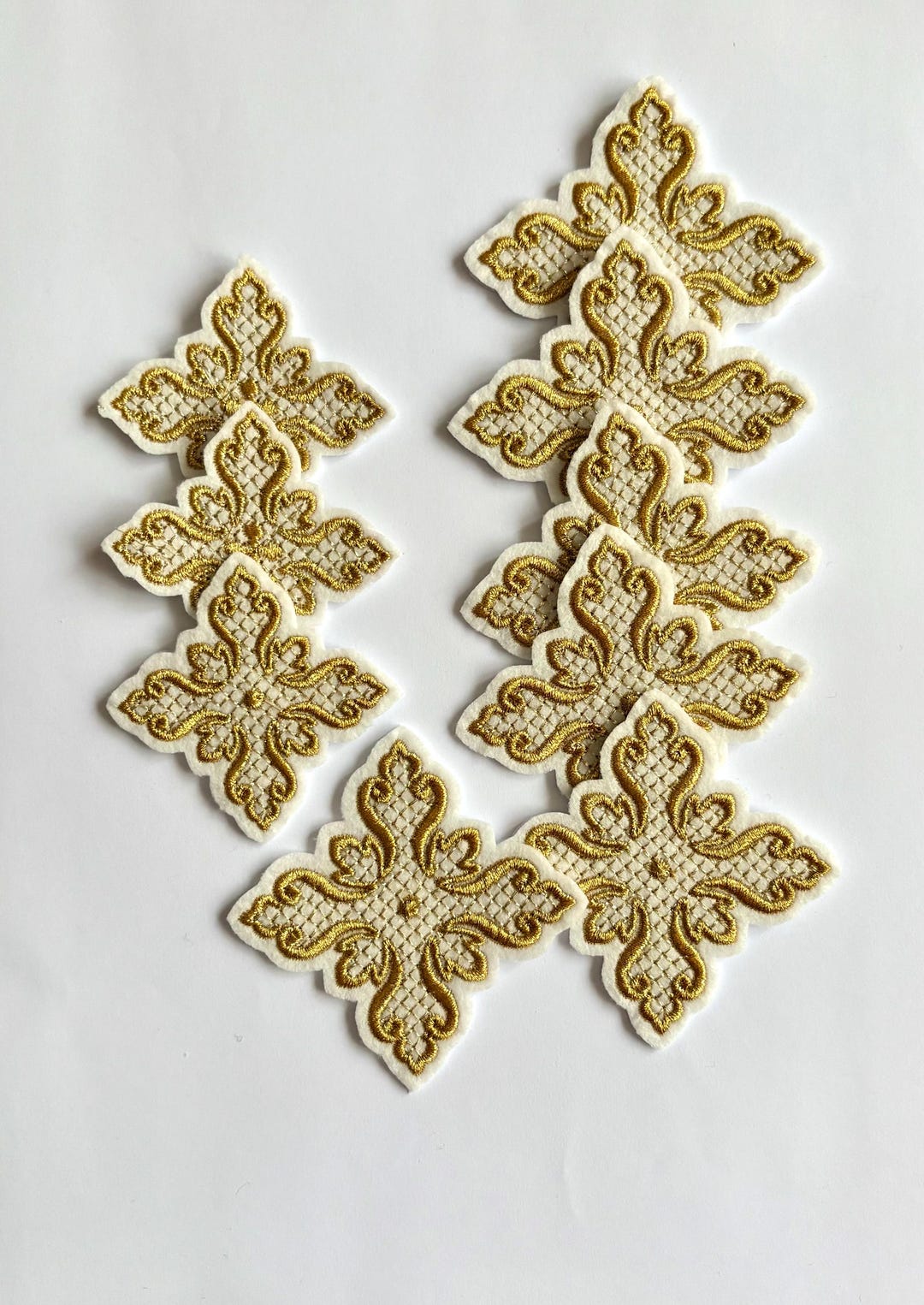 Liturgical Crosses Set 9 Pcs for Stole & Cuffs, Priest Vestment Crosses ...
