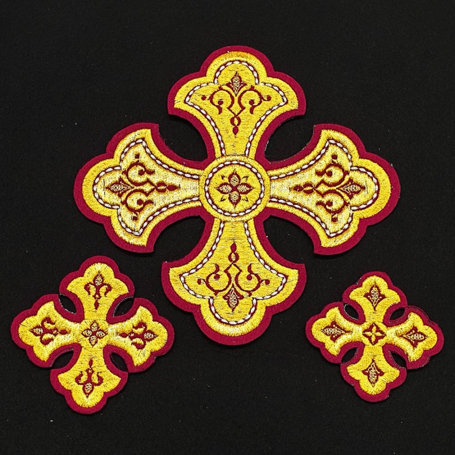 Deacon Vestment Cross Set of 10 Vestment Crosses Appliqué - Etsy