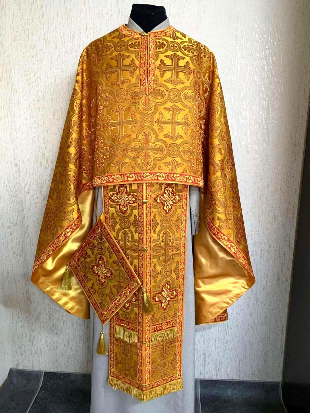 Purple Greek Style Vestments, Orthodox Priest Clergy Vestments, Custom ...