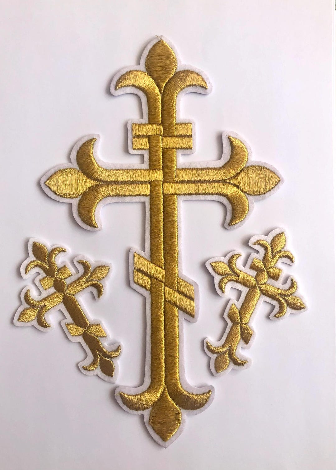 Orthodox Church Christian Cross Patch, Saint Andrew's Cross, Appliqué ...