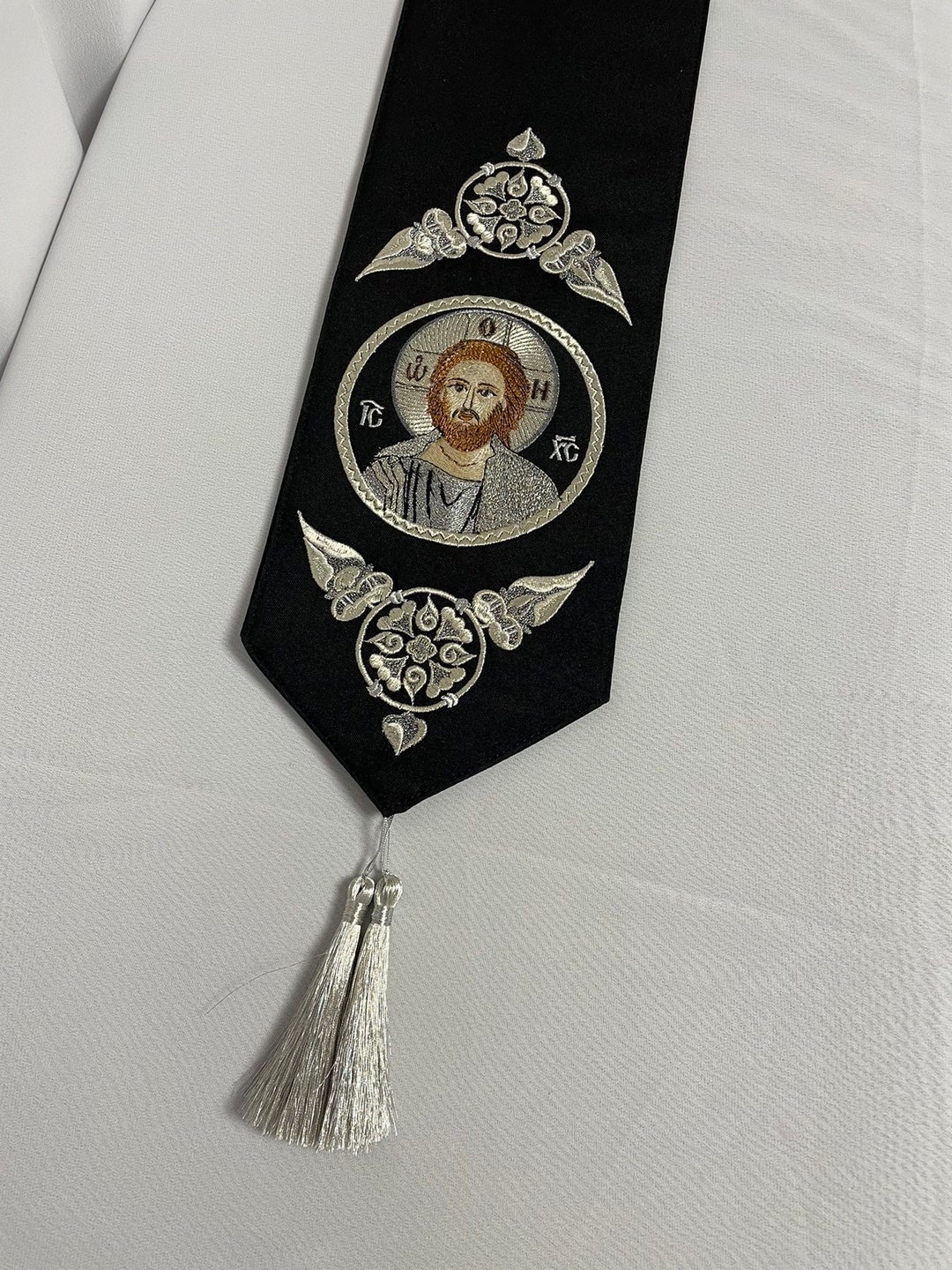 Bible Bookmark Embroidery Jesus Christ Icon, Gospel Bookmark With ...