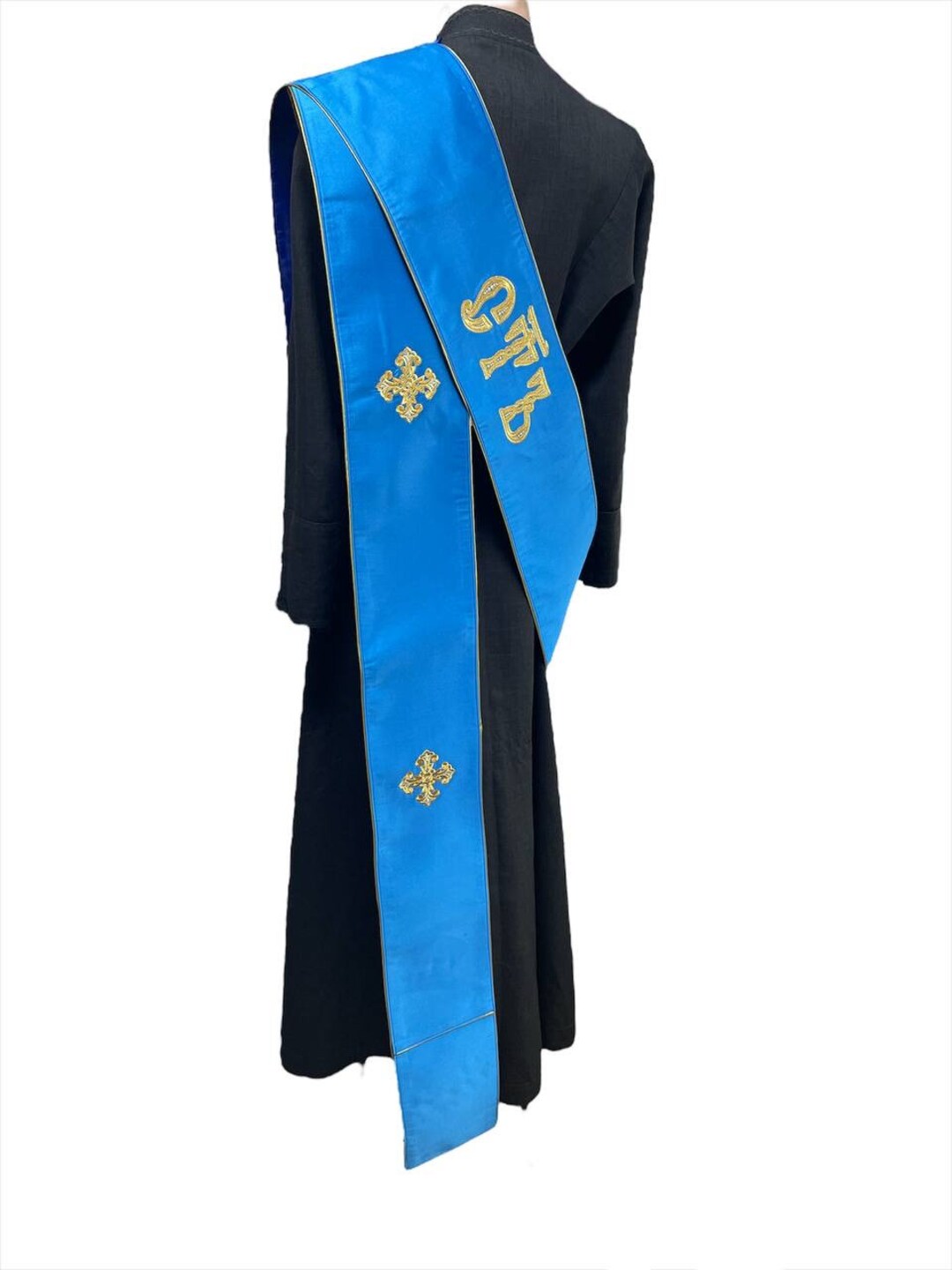 Deacon Orarion Simple Style Embroidered Crosses, Deacon Vestments ...