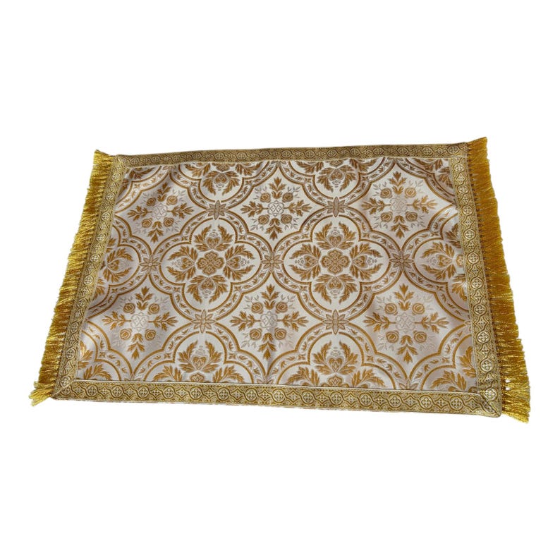 Purple & Gold Table Runner for Home Altar, Great Lent, Advent Icon ...