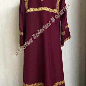 Gabardine Simple Style Altar Boy Robe, Orthodox Altar Reader Vestments ...