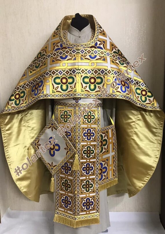Russian Orthodox Priest Vestment High Quality Metallic - Etsy