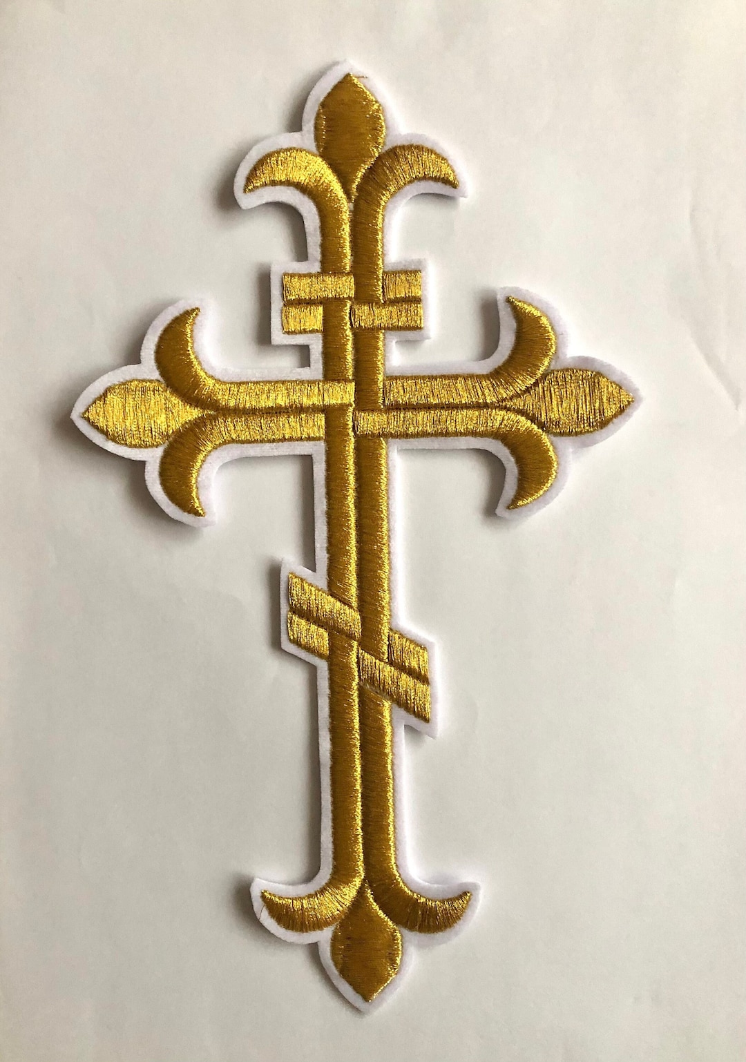 Orthodox Church Christian Cross Patch, Saint Andrew's Cross, Appliqué ...