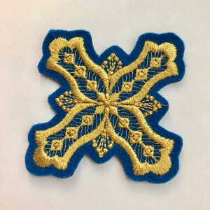Gold Embroidered Vestment Cross Patch 5.5, 8.5, 13, 15 Cm Vestment ...