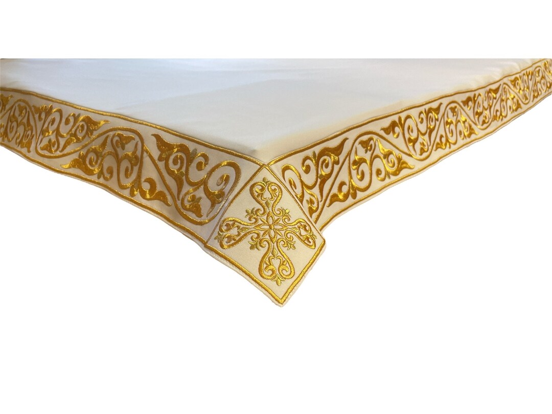 Top Covering for Holy Table, Gabardine Holy Table Orthodox Altar Cloth ...