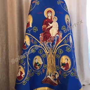 Fully Embroidery Priest Set Vestment, Customized Clergy Vestment ...