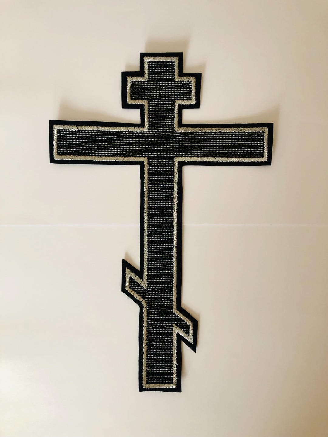 Church Embroidered Cross Patch for Altar Vestments, Icon Stand Covers ...
