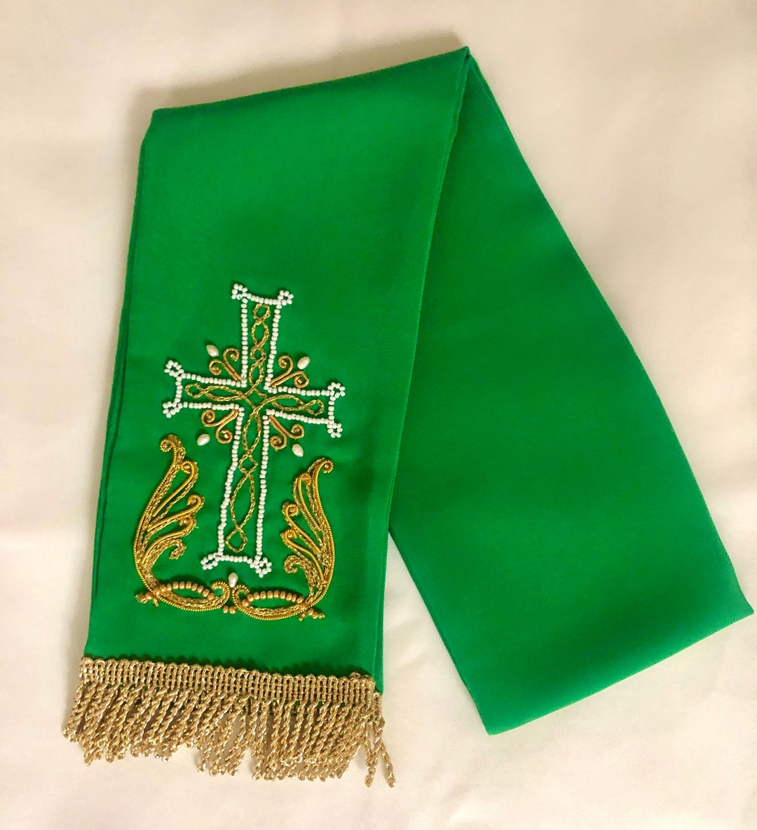 Hand Embroidered Bible Apostle Bookmark Goldwork , Cross Embroidered - Etsy