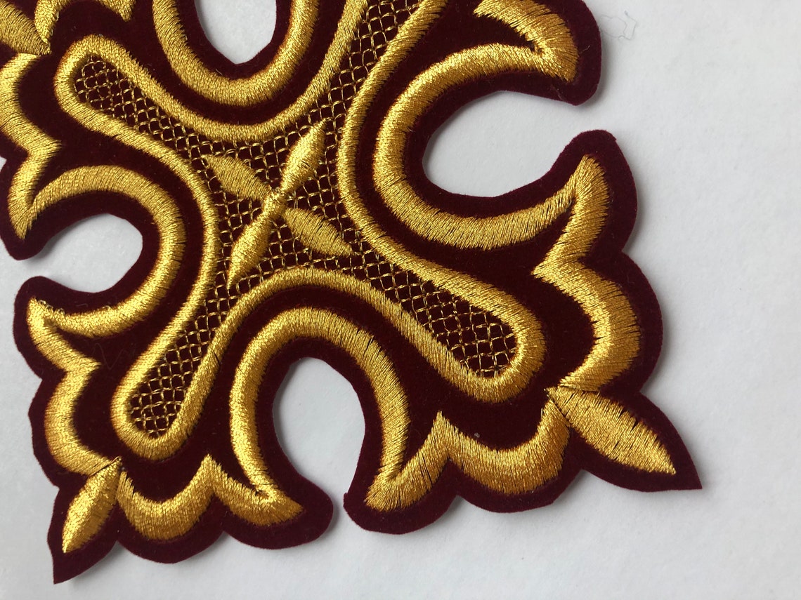 Embroidered Vestment Cross Patch 5 7.5 9.5 12 16.5 Cm - Etsy