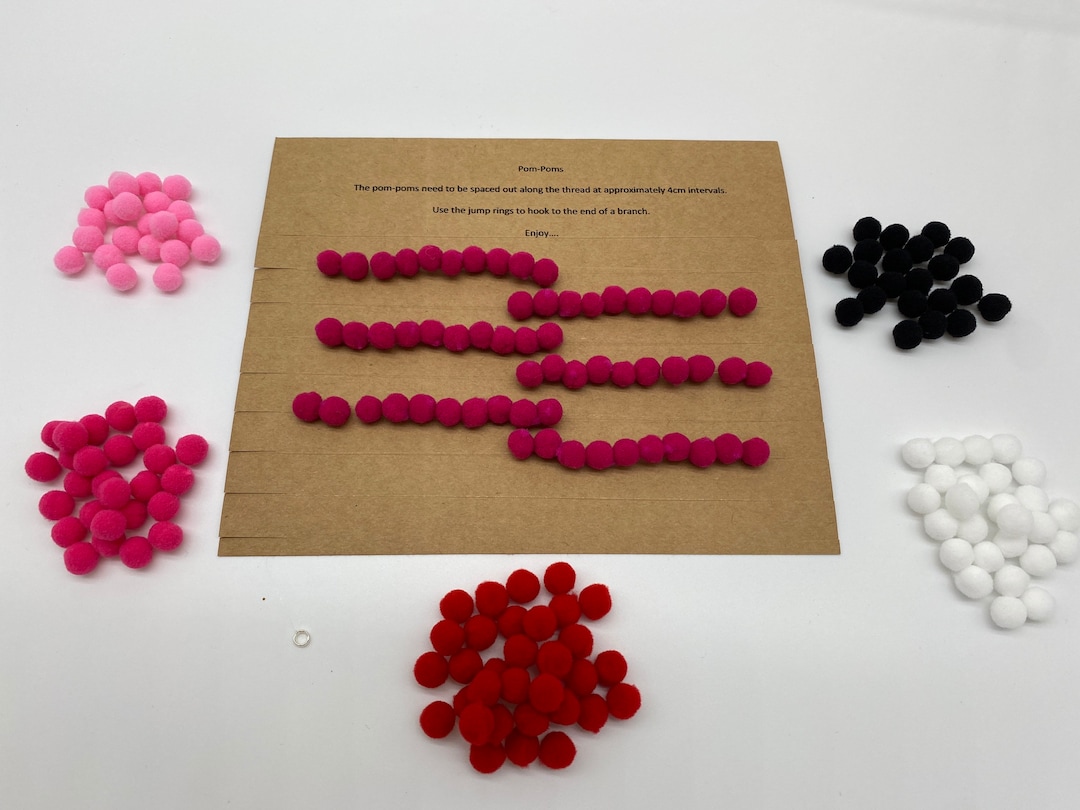 Pom Pom Thread Decoration for Our Every Day Tree - Etsy UK