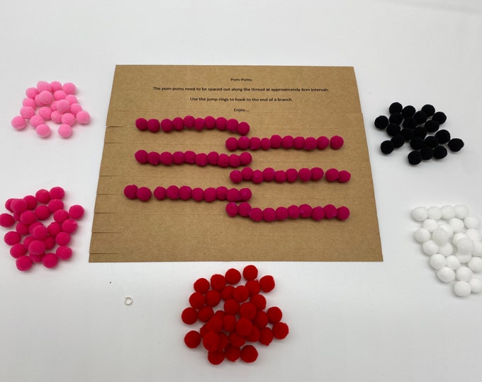 Pom Pom Thread Decoration for Our Every Day Tree - Etsy UK