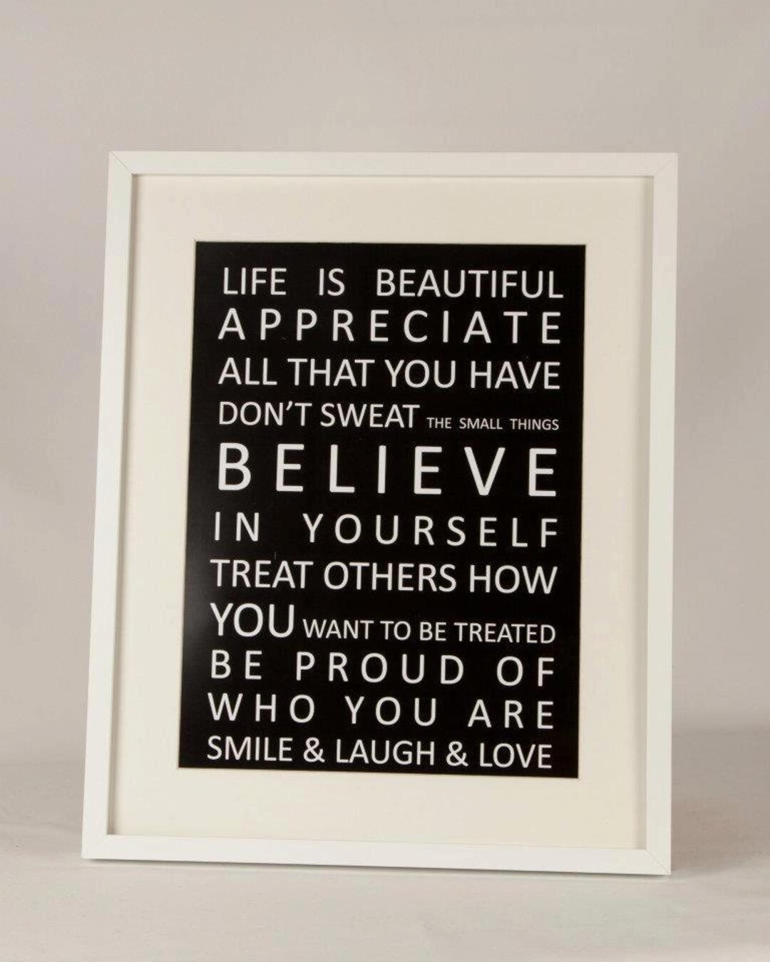 Life is Beautiful Inspirational Print Instant Download A3 - Etsy