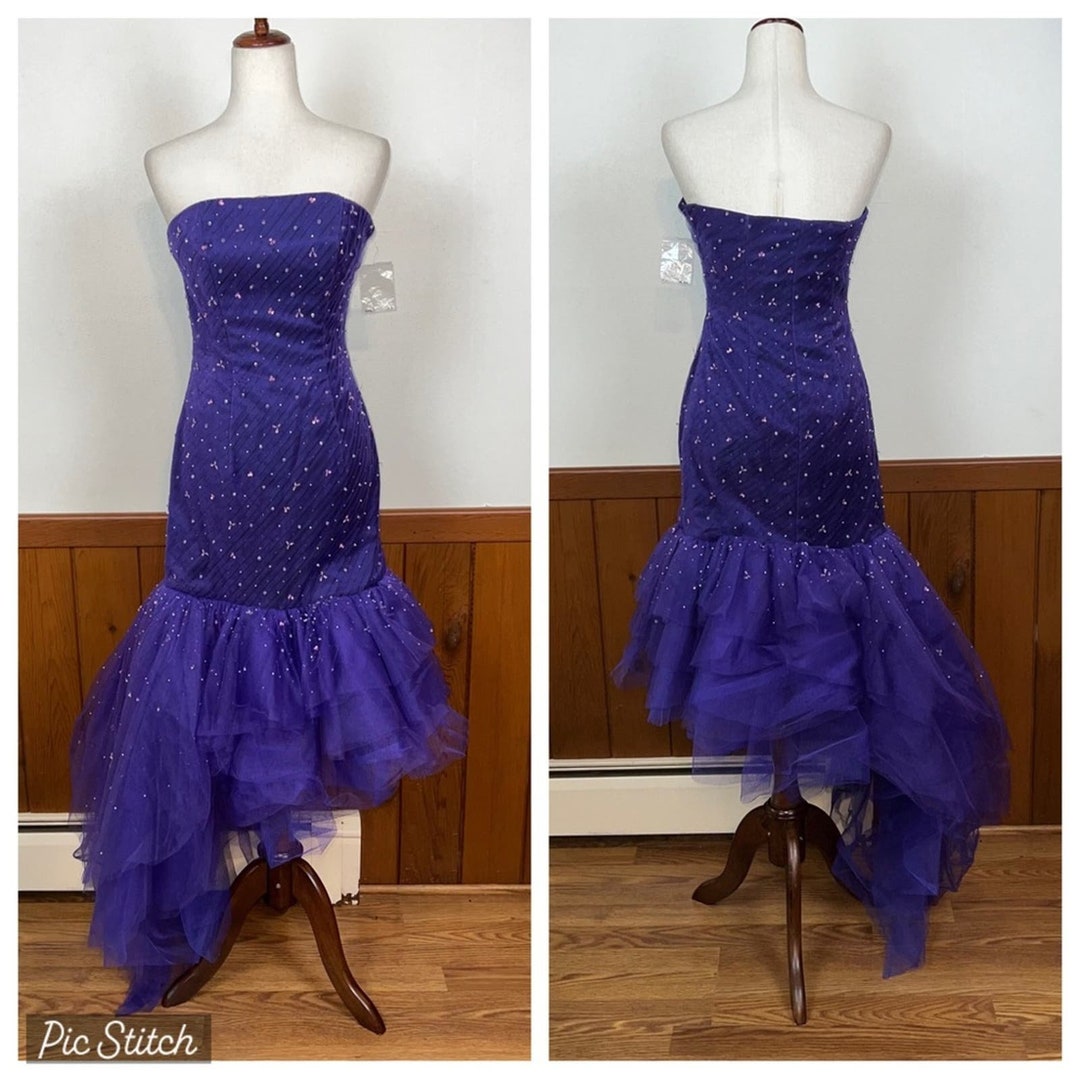 Gorgeous new Vintage Y2K Xtreme Asymmetric Tulle Prom/pageant Gown - Etsy