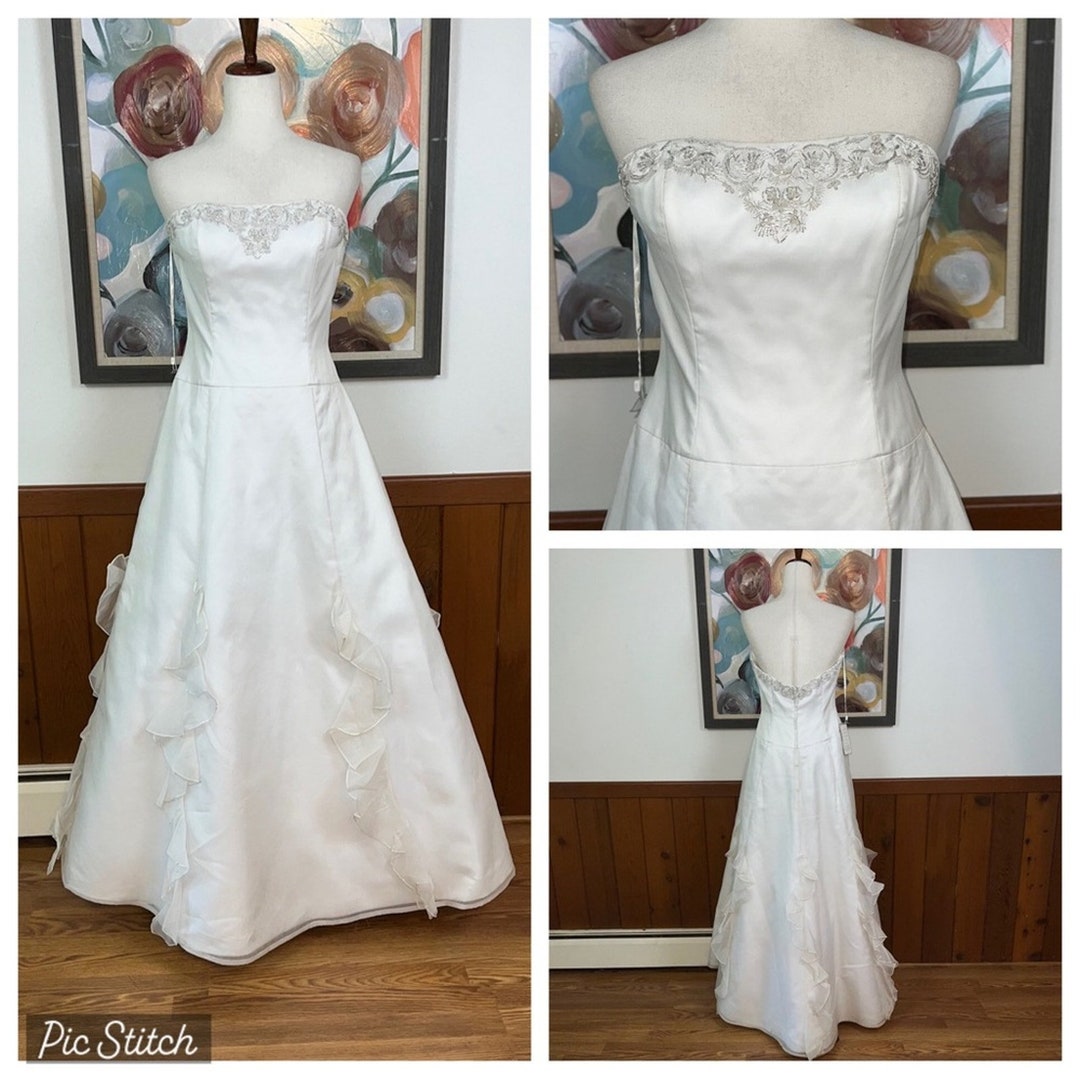 Gorgeous New Janell Berte Silk Wedding Gown - Etsy