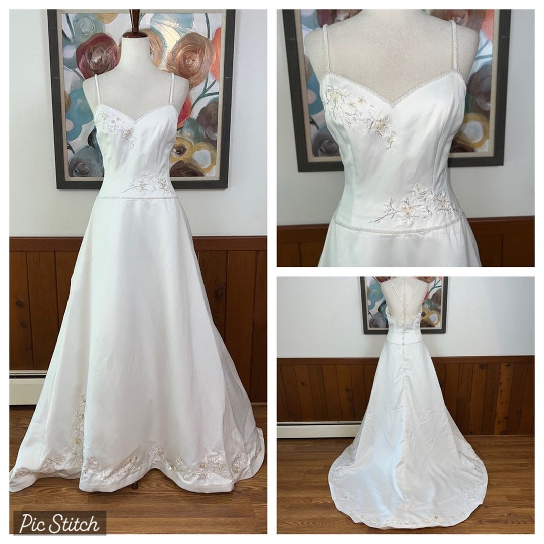 Gorgeous Janell Berte Satin Wedding Gown - Etsy