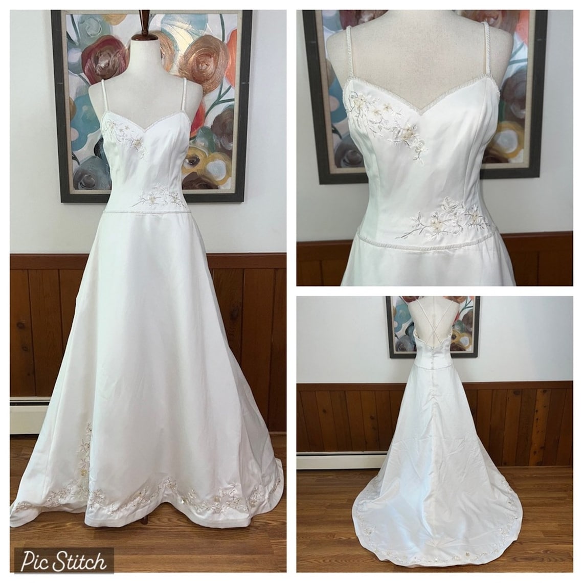 Gorgeous Janell Berte Satin Wedding Gown - Etsy