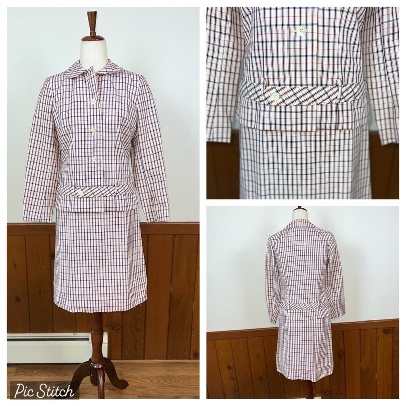 Adorable Vintage 1960s Villager Union Made Skirt & Jacket Set - Etsy